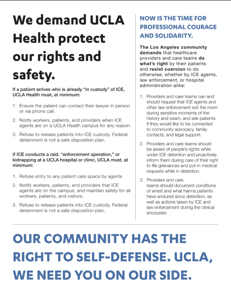 Outrage Grows Over ICE Detention at UCLA Hospital - Mar Vista Voice